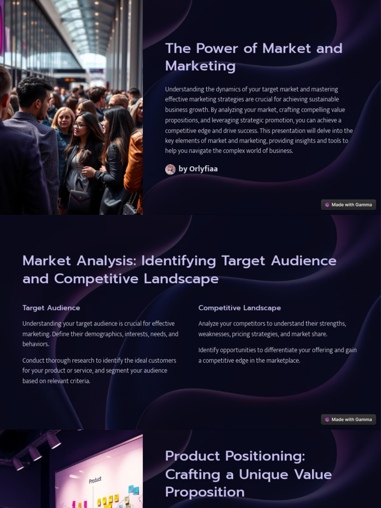 The Power of Market and Marketing | PDF | Target Audience | Marketing