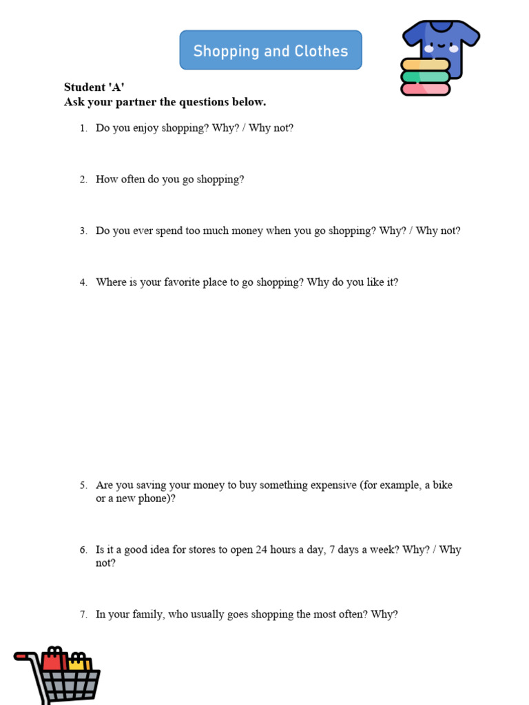 Speaking Shopping | PDF