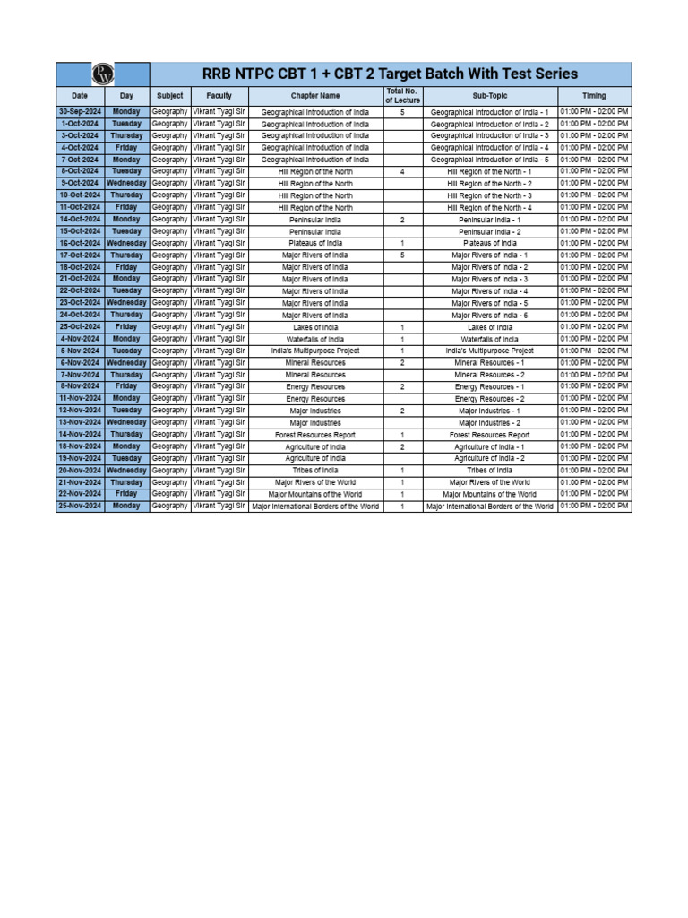 Geography Lecture Planner __ PDF Only | PDF Geography Lecture Planner __ PDF Only | PDF