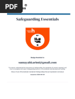 BSAFE Certificate of Completion - UNICEF | PDF