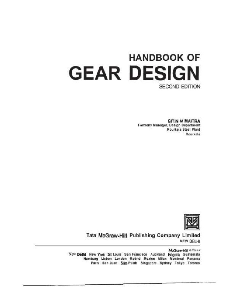 Handbook_ Hbk Gear Design | PDF