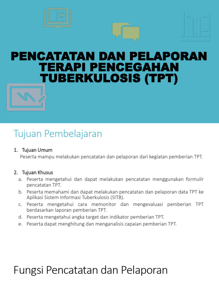 Pencatatan Dan Pelaporan TPT | PDF