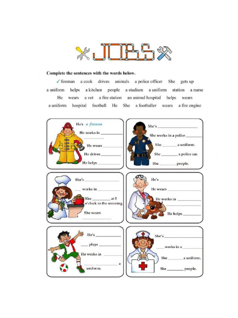 Job Description Worksheet | PDF