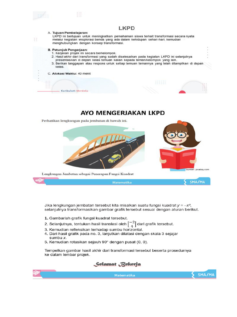 LKPD Kombinasi Transformasi | PDF