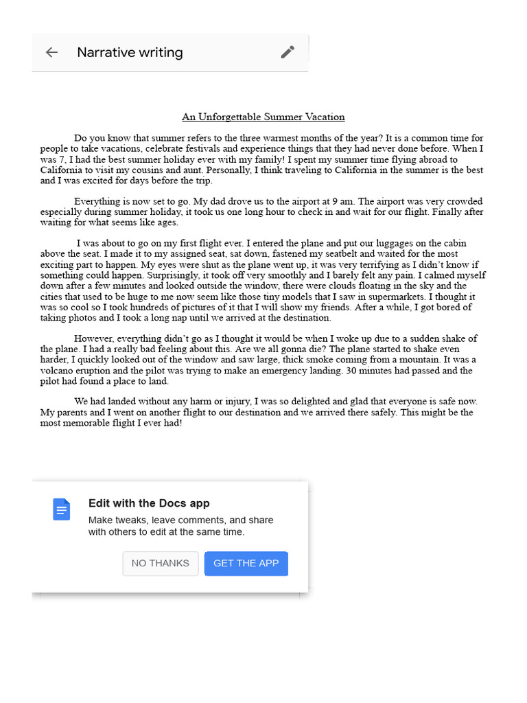 Narrative Writing | PDF