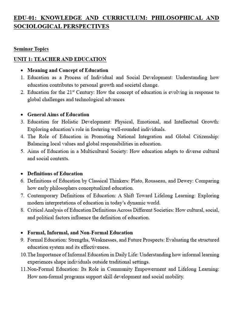 edu 01 seminar topic | PDF