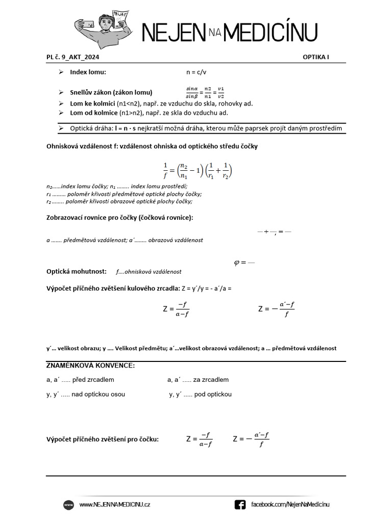 PL - F - 9 - 2024 - Optika - Vzorce 2 | PDF