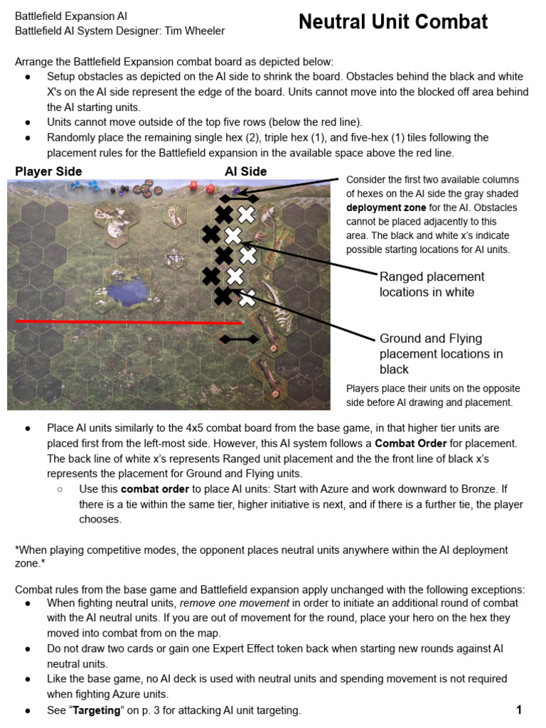 Battlefield Expansion AI System 1.3 | PDF