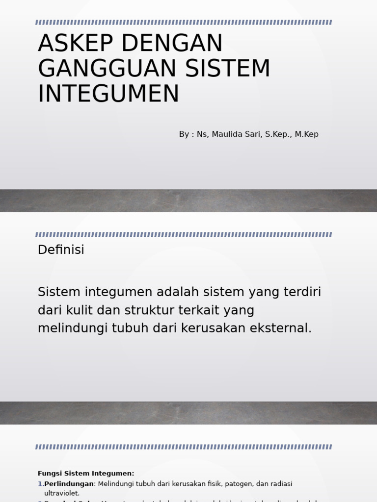 Askep Gangguan Sistem Integumen | PDF