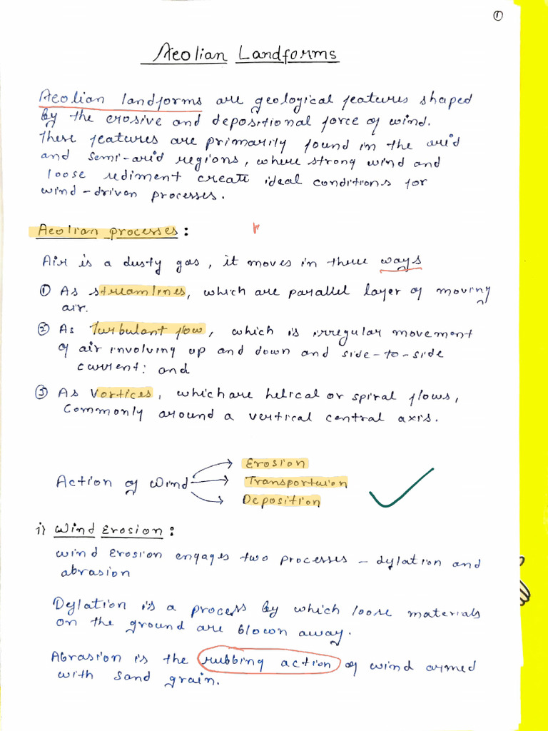 Aeolian Landform by ASR | PDF