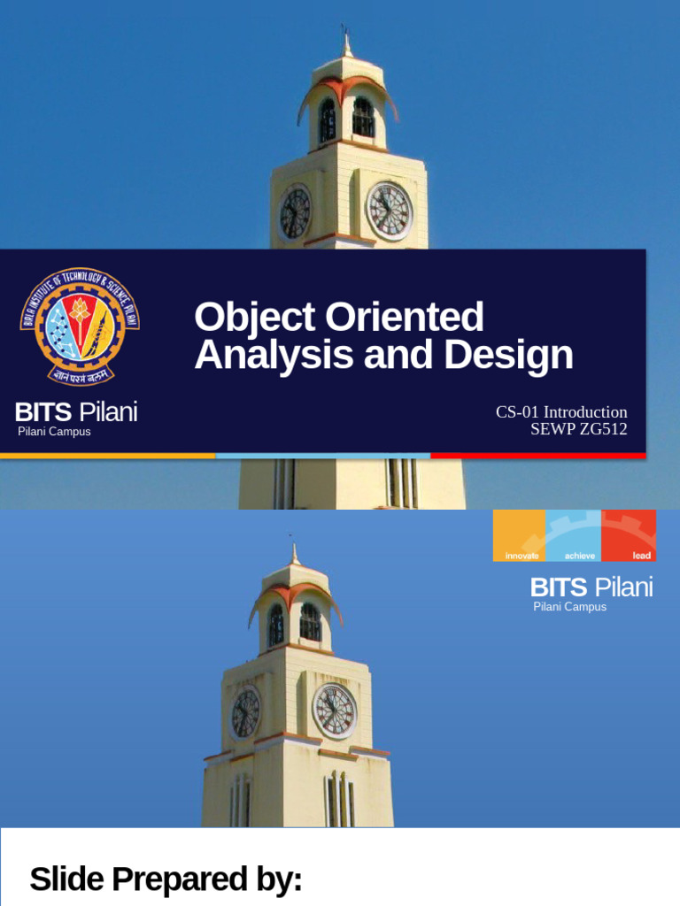 OOAD CS01 Introduction | PDF