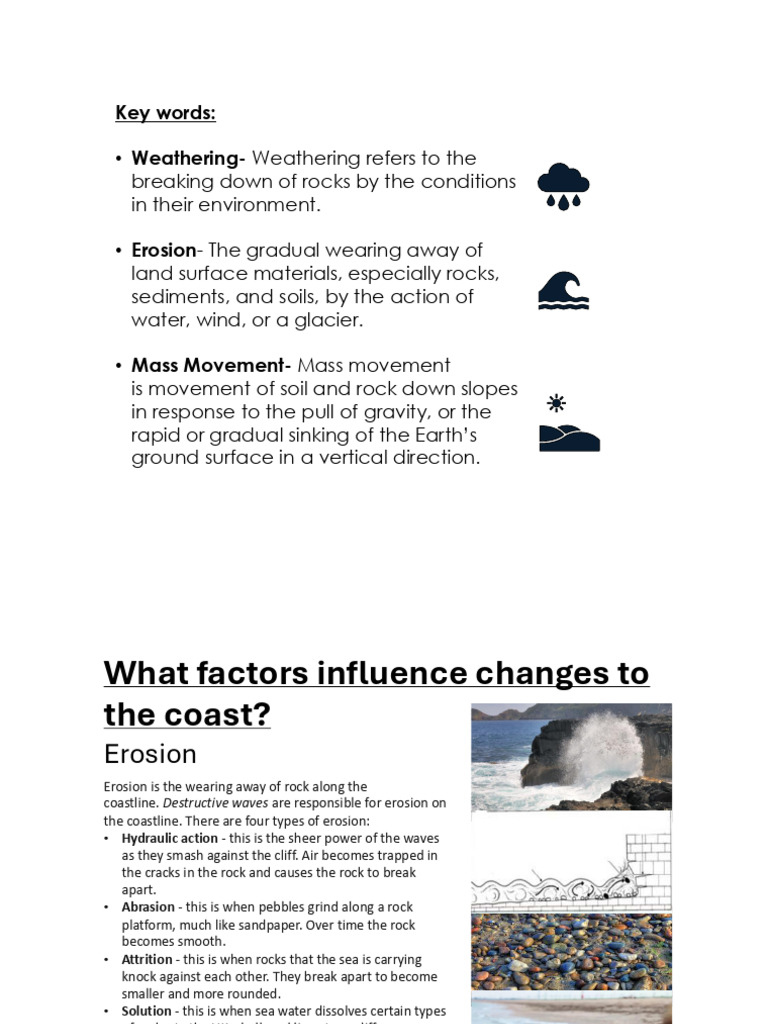 Erosion - Mass Movement and Weathering | PDF