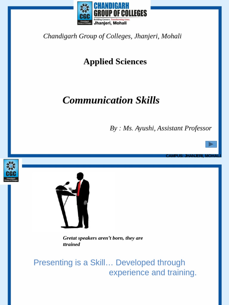 Presentation Skills | PDF