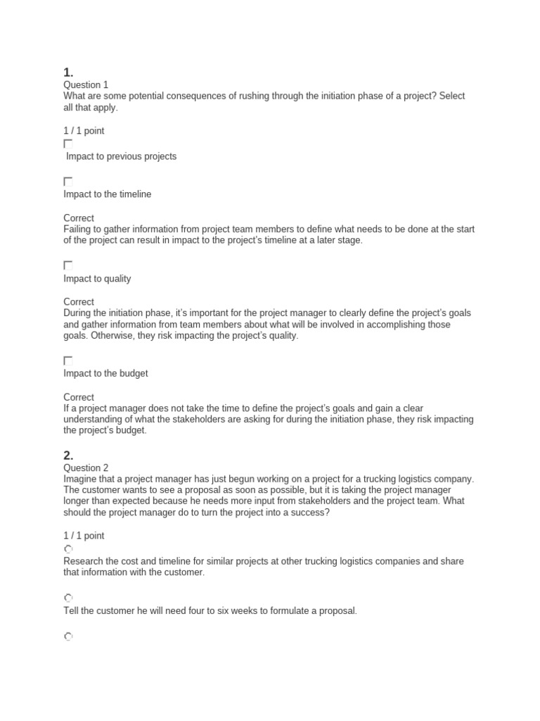 Understanding the project life cycle | PDF
