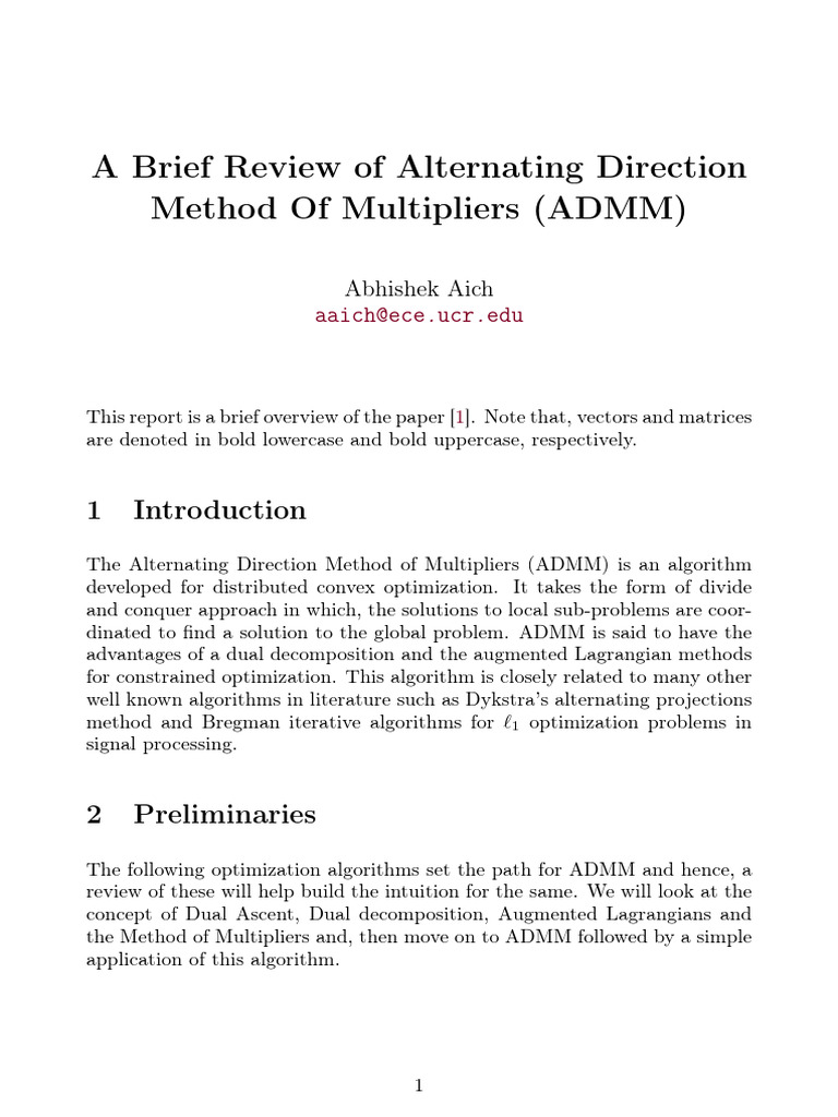 Aich - Unknown - A Brief Review of Alternating Direction Method of ...