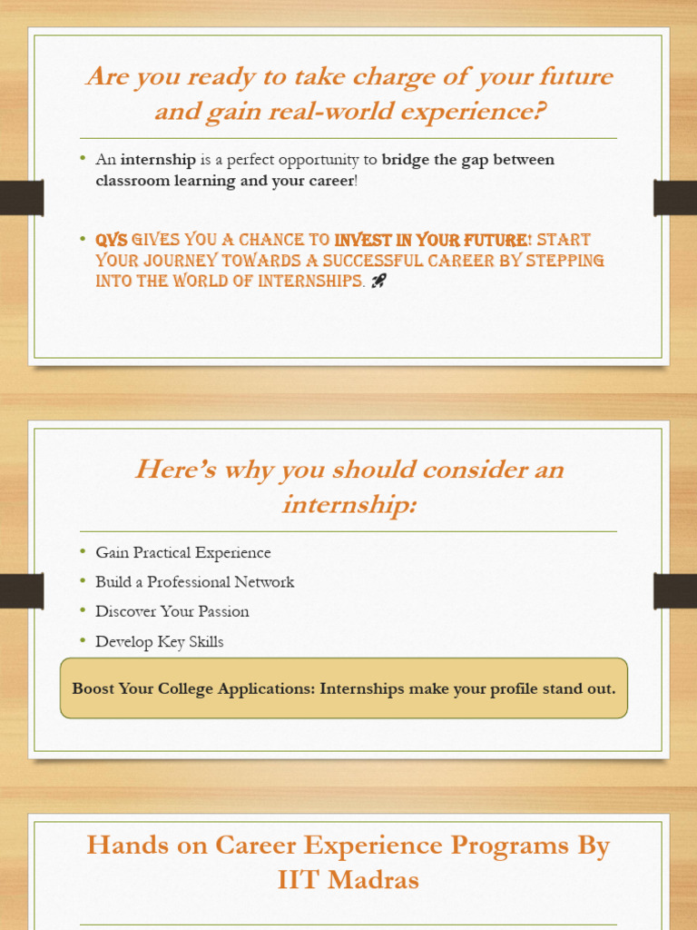 Iit Madras Internship Details | PDF