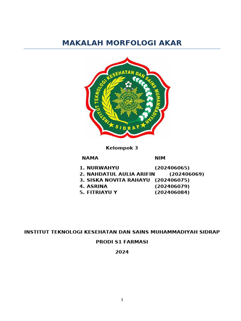 KLP 3 MORFOLOGI AKAR | PDF