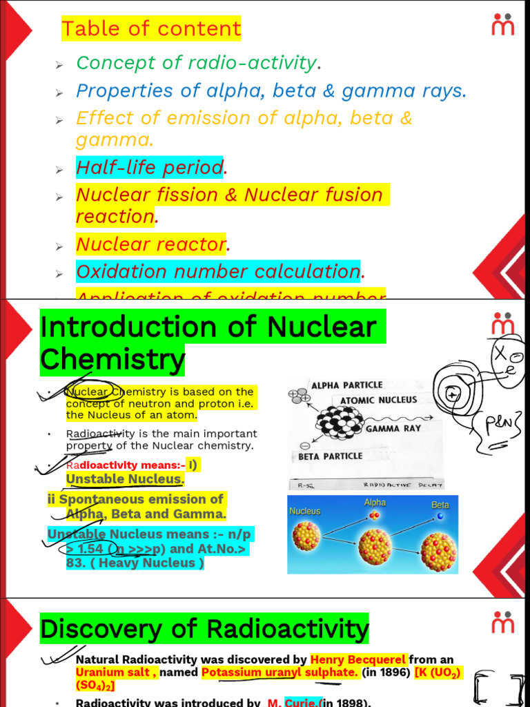 Nuclear Chemistry 1 | PDF