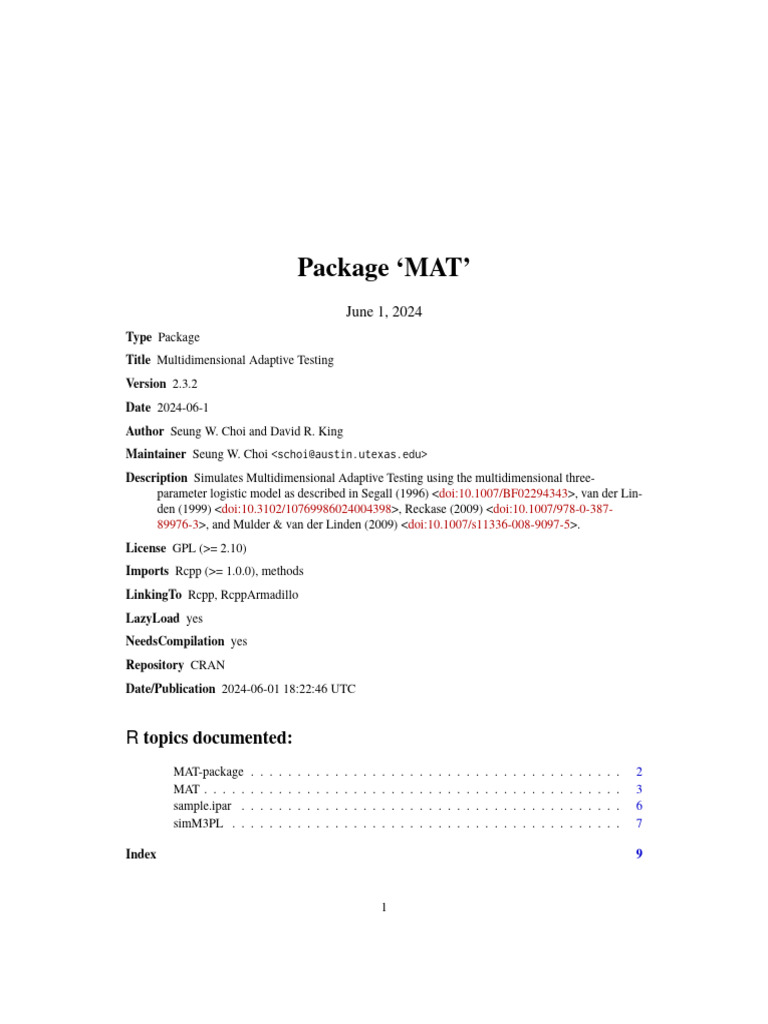 MAT | PDF