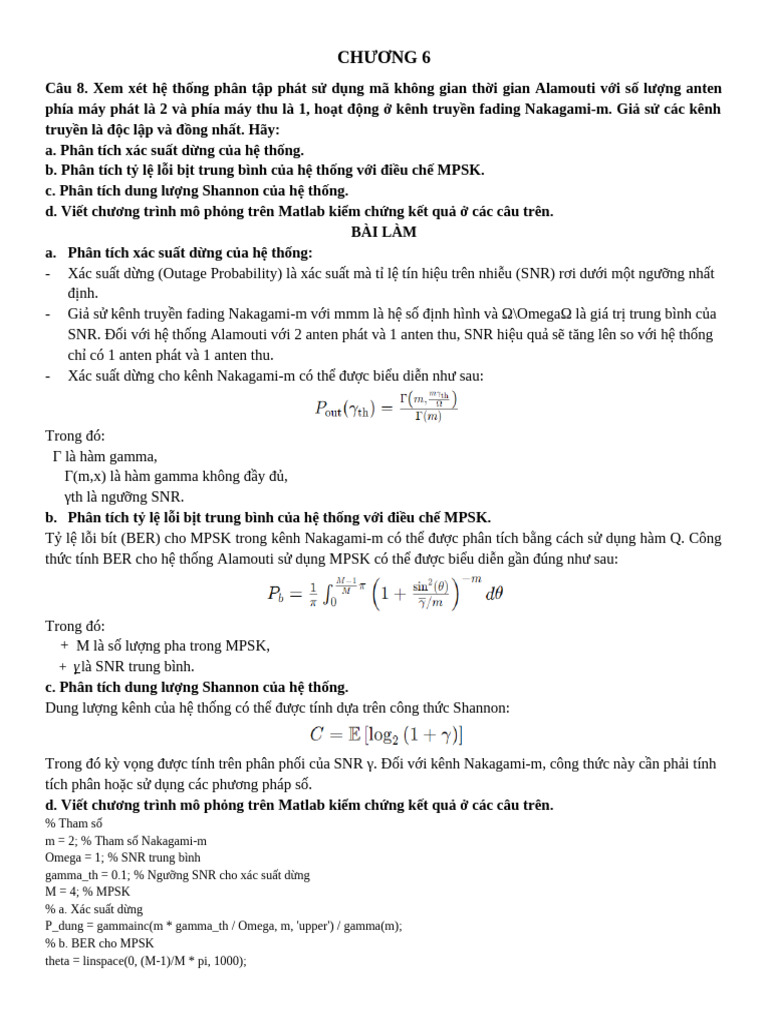 Bai T P Chuong 6 | PDF