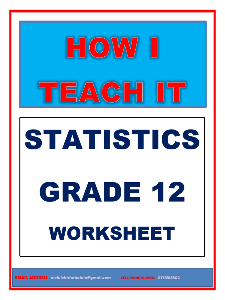 p2 Gr12 Statistics - P Exam | PDF