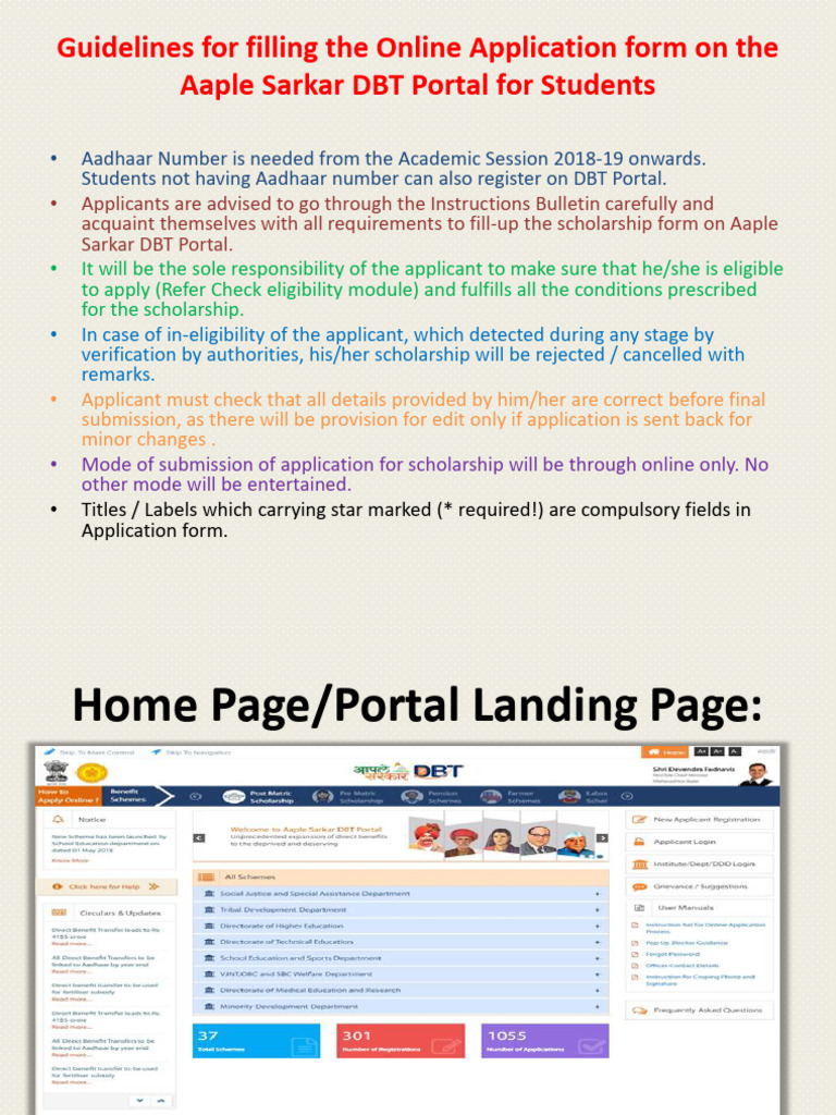 Mahadbt-Renewal Form | PDF