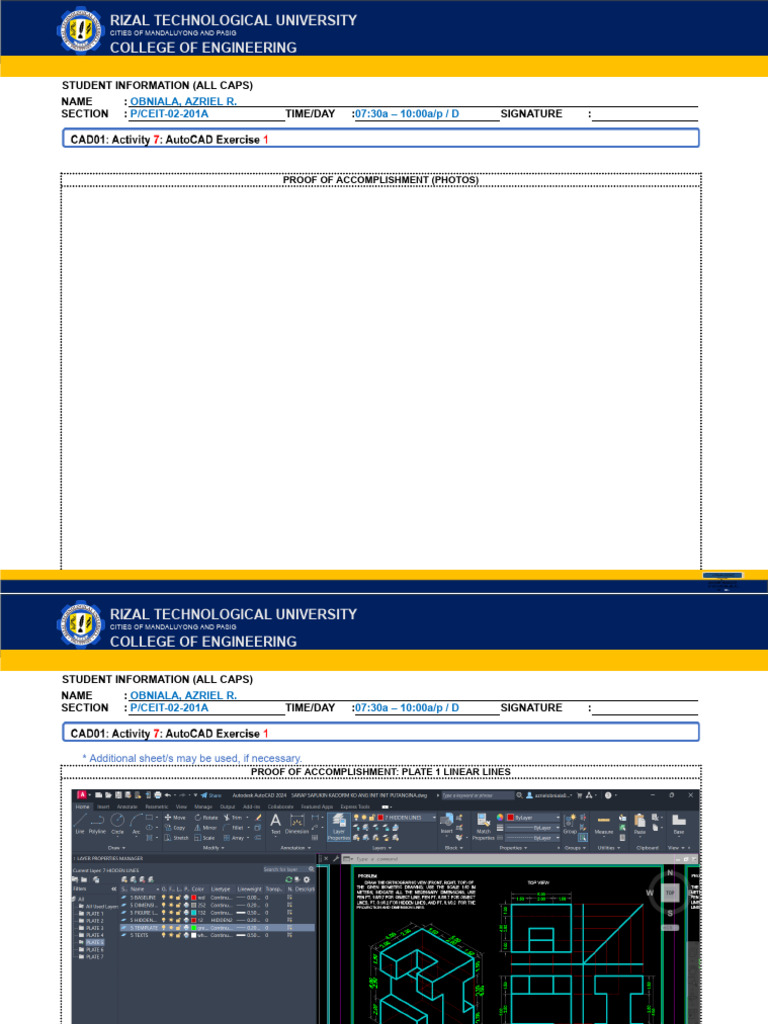 CAD01 Activity Submission Template | PDF