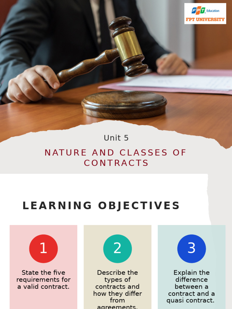 Unit 5: Nature and Classes of Contracts | PDF | Uniform Commercial Code ...