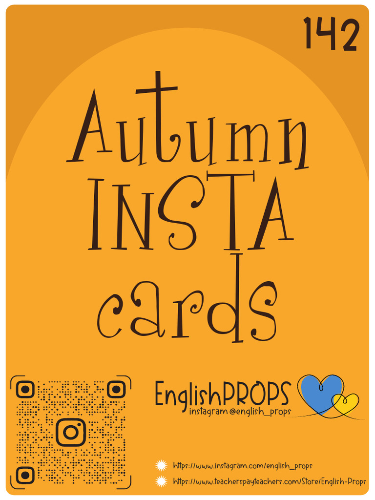 142 Autumn INSTA Cards PDF | PDF