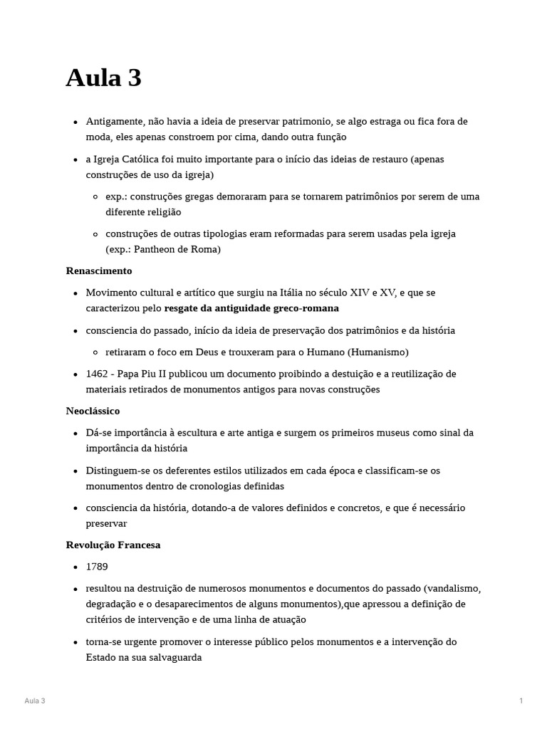 Resumo Aula 3 | PDF