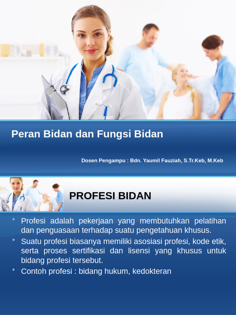Peran Bidan dan Fungsi Bidan | PDF