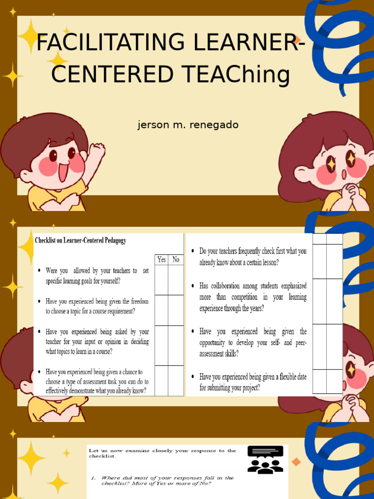 Facilitating Learner Centered Teaching Lesson Lesson 1 | PDF