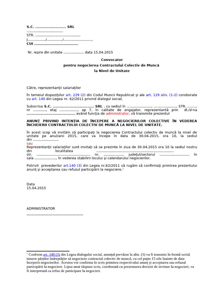 CCM 3 Convocator | PDF