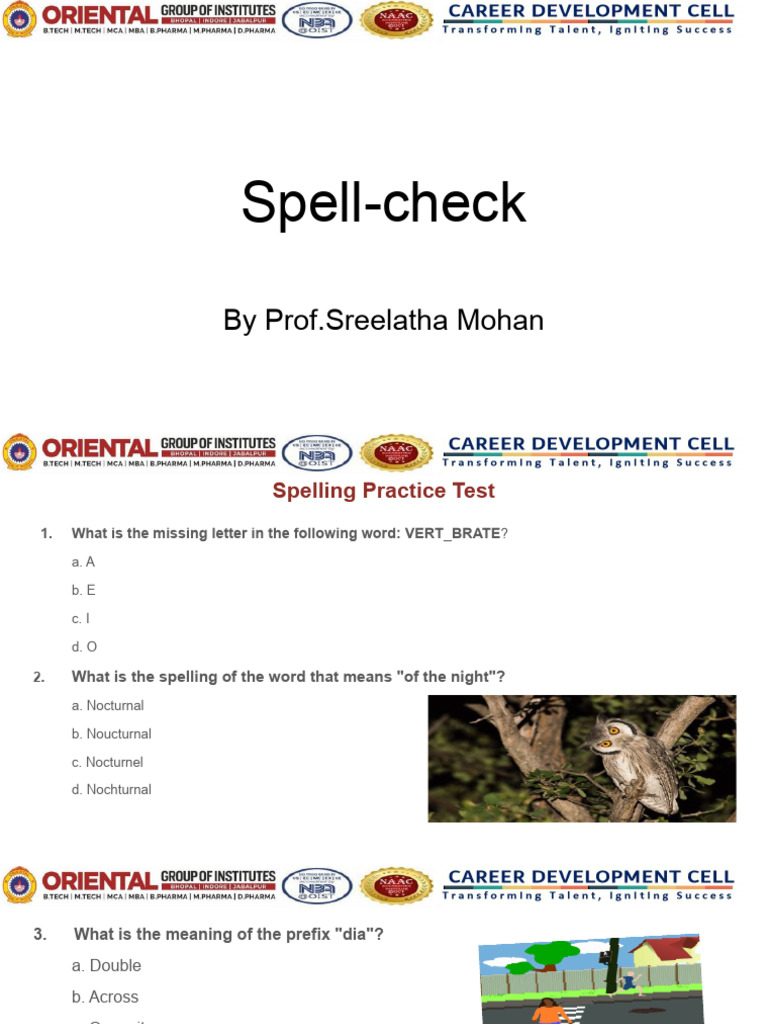 Spell Check | PDF