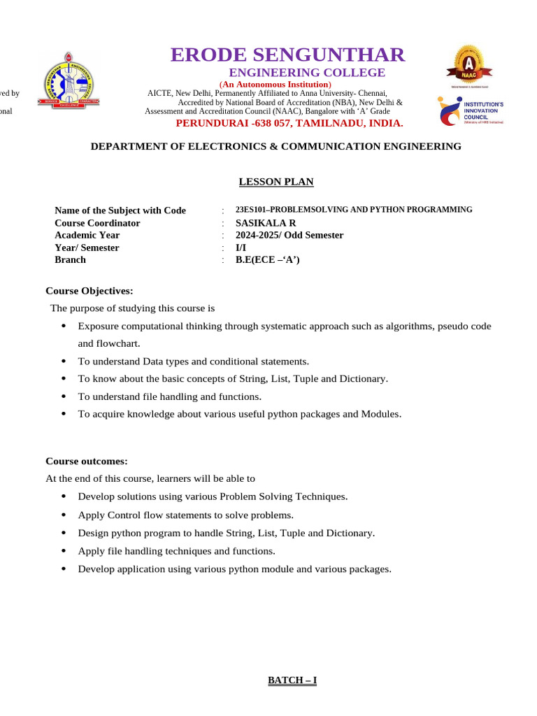 Lesson Plan Lab Ece A Pdf