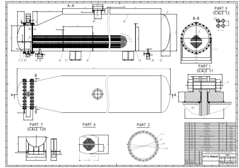 Reboiler Engineering Drawing | PDF