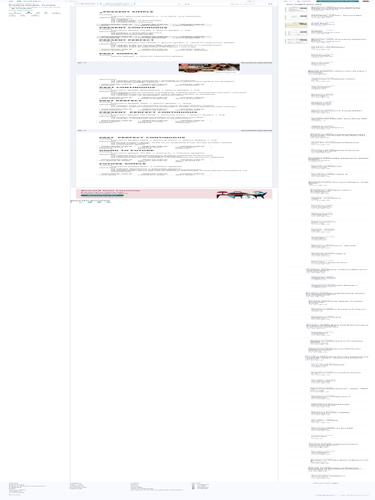 Present Simple - Tvorba - PDF | PDF