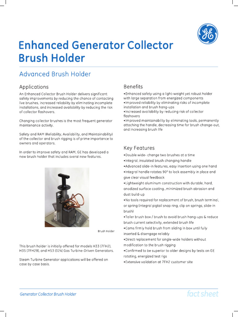 Generator Collector Brush Holder | PDF