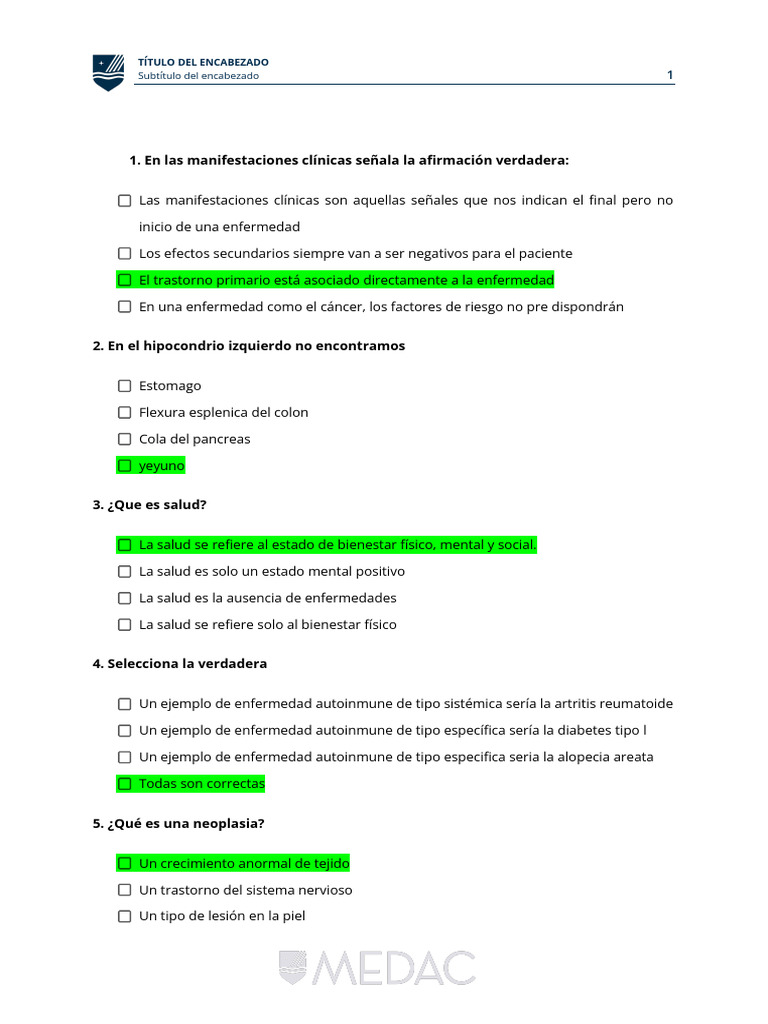 MEDAC - Documento Sin Portada | PDF | Sistema inmune | Salud y bienestar