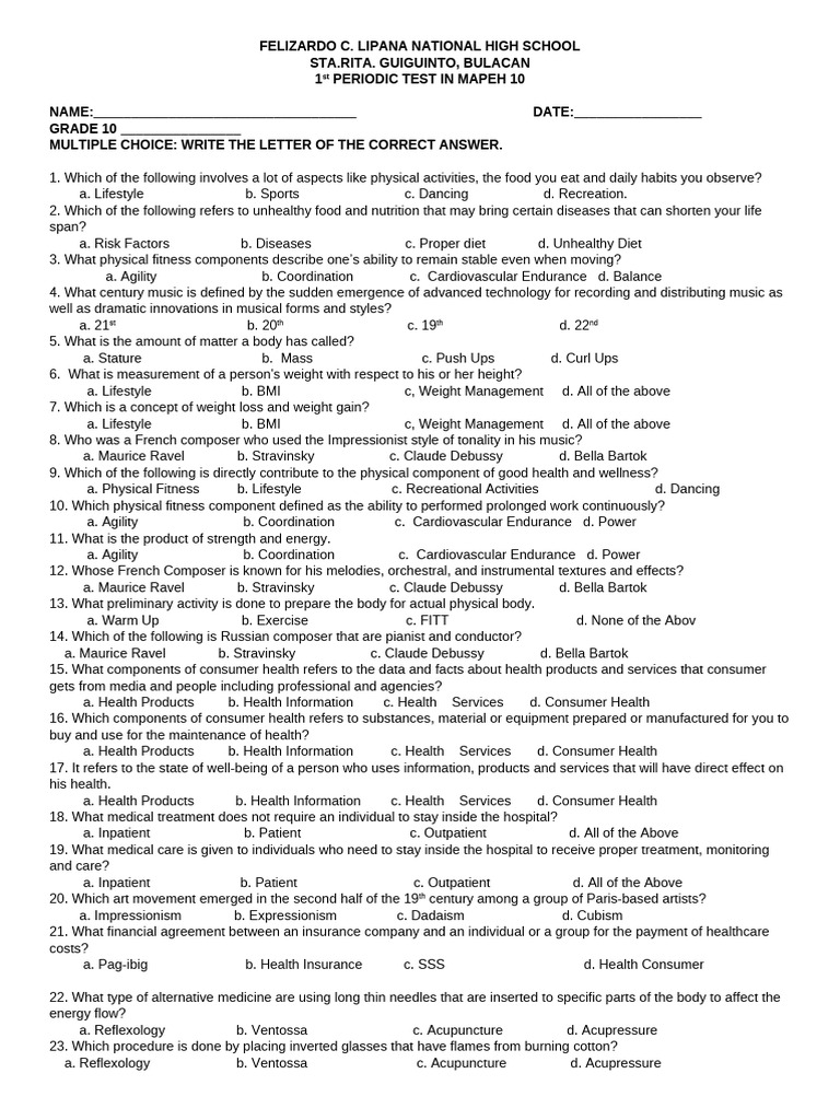 FIRST-PERIODIC-TEST | PDF