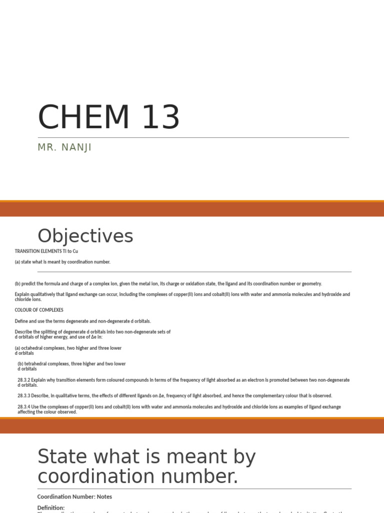 Chem 13 | PDF