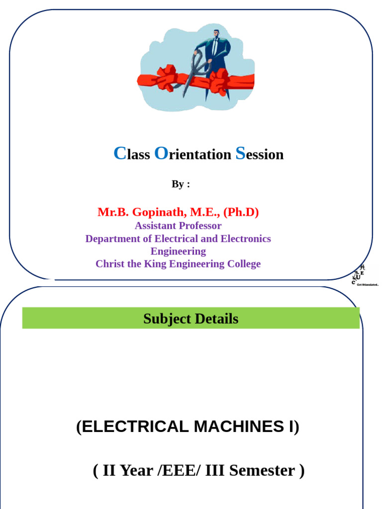 Class Orientation EM-1 | PDF | Electric Motor | Transformer