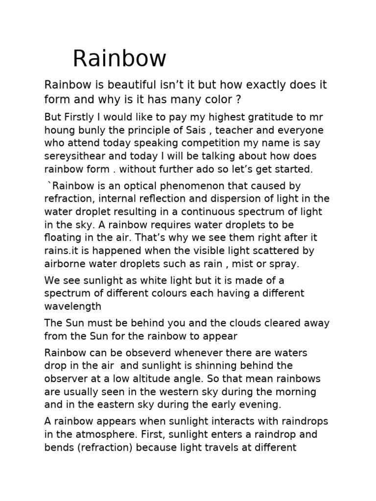 Rainbow | PDF