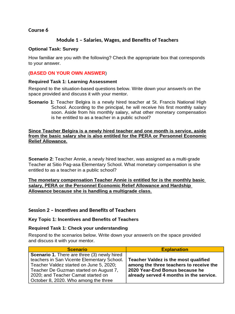 Course 6 Answer | PDF