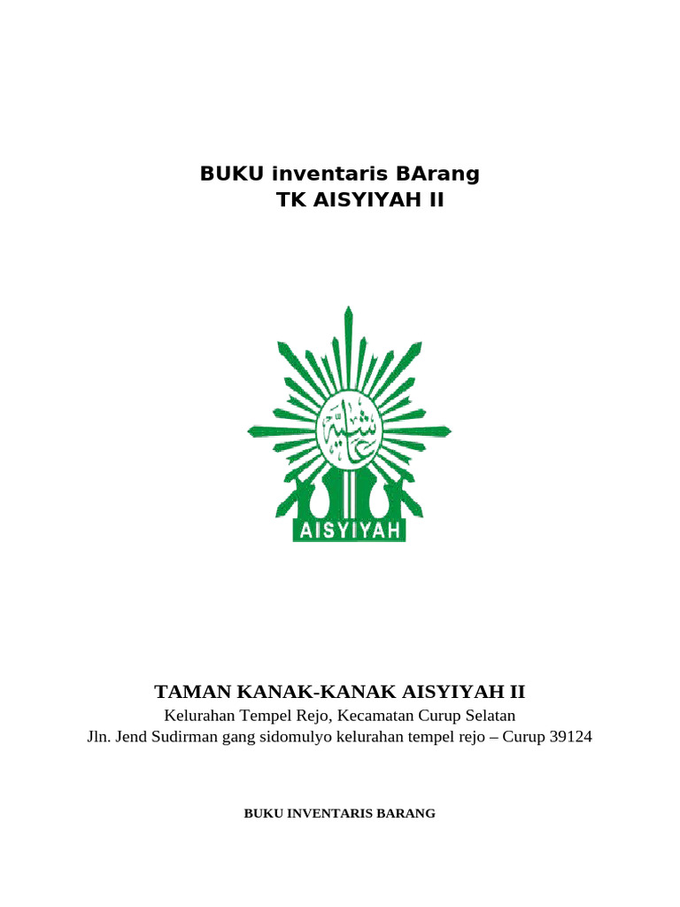 Buku Inventaris Barang | PDF