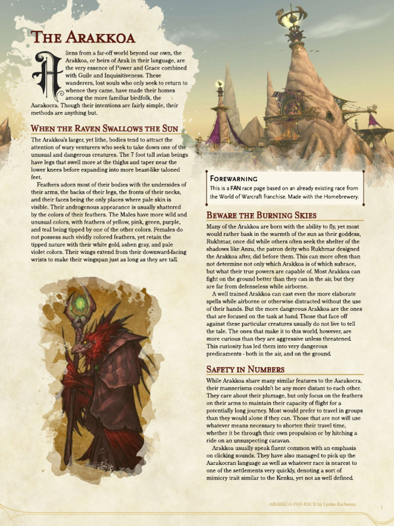 Arakkoa | PDF