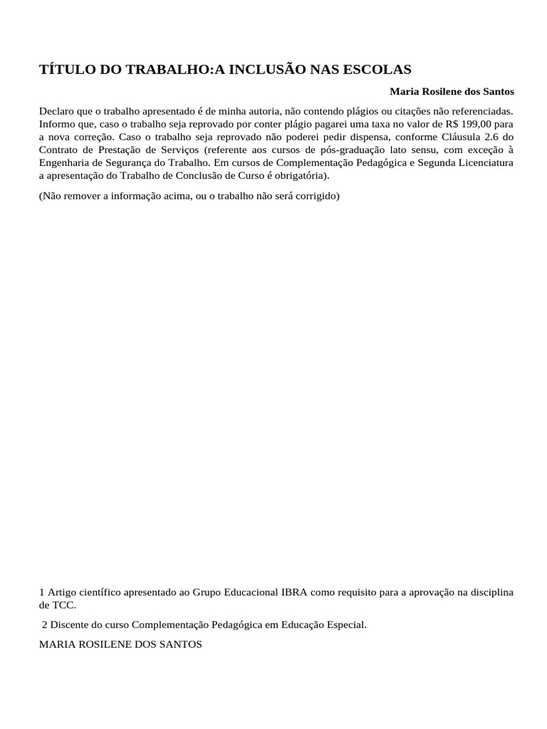 TCC Ibra | PDF
