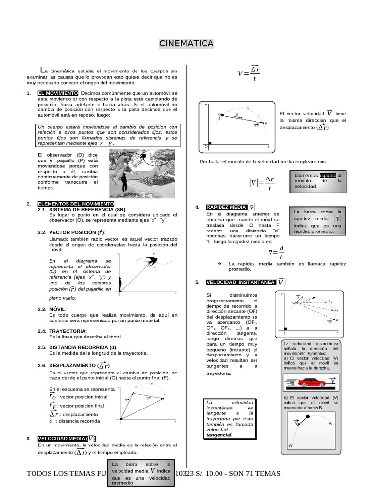 03 Cinematica | PDF