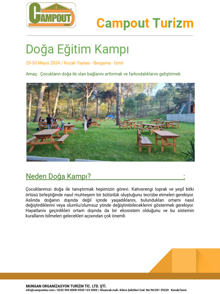 Kozak Yaylası Kamp-1 | PDF