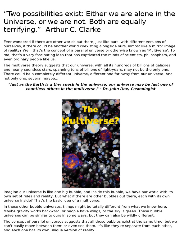 Multiverse | PDF